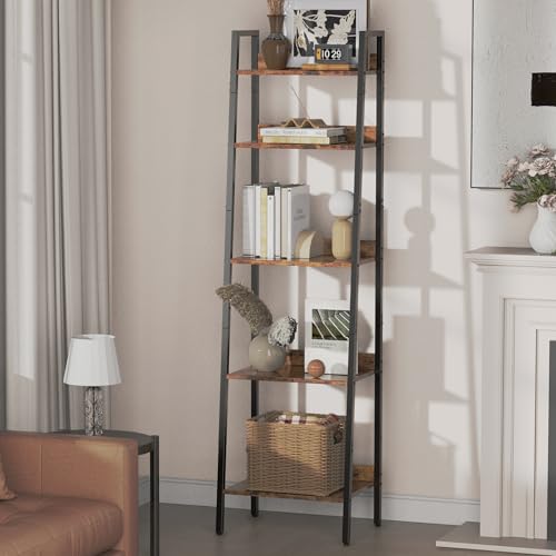 Homedawn 5-Tier Corner Shelf & 5-Tier Ladder Shelf