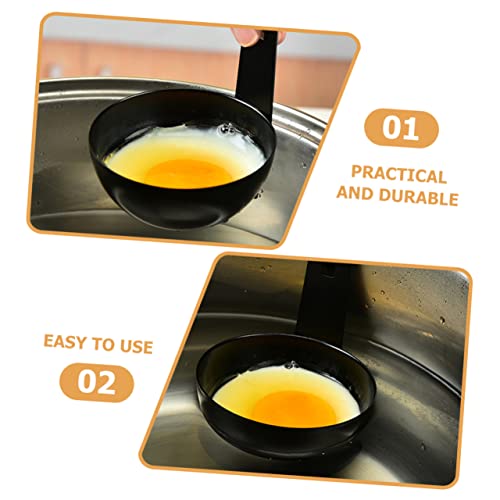 CIYODO 3pcs Stainless Steel Egg Cooker Egg Maker Machine Boil Egg Cooker Egg Holder Stand Boiled Egg Cooker Egg Cups for Eggs Steamed Egg Cup Egg Pan Steamer Pot Boiled Egg Holder Black