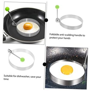 PRETYZOOM 10pcs Omelet DIY Egg Tartlet Egg Frying Egg for Frying Pie Round Cake Cake Baking Pancakes Egg Cooker Ring Multi Non Stick Frying Pans Egg Shaper