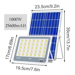 ZXXHNNAIH Solar Street Light IP67 Waterproofr Solar Parking Lot Lights, with 16.4ft Cable and Remote Control Solar Shed Light,for Yard Gazebo Shed Barn