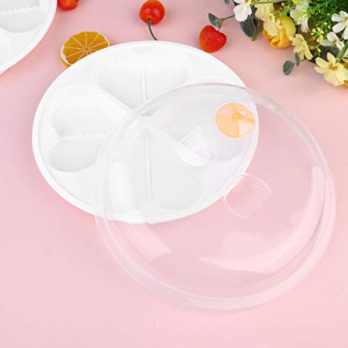 OKUMEYR 2pcs Heat- Tray for Microwave Egg Poacher Cups Egg Tray for Cooking Microwave Egg Poacher Microwave Ovens Microwave Egg Maker Microwave Egg Cooker Egg Cooker White