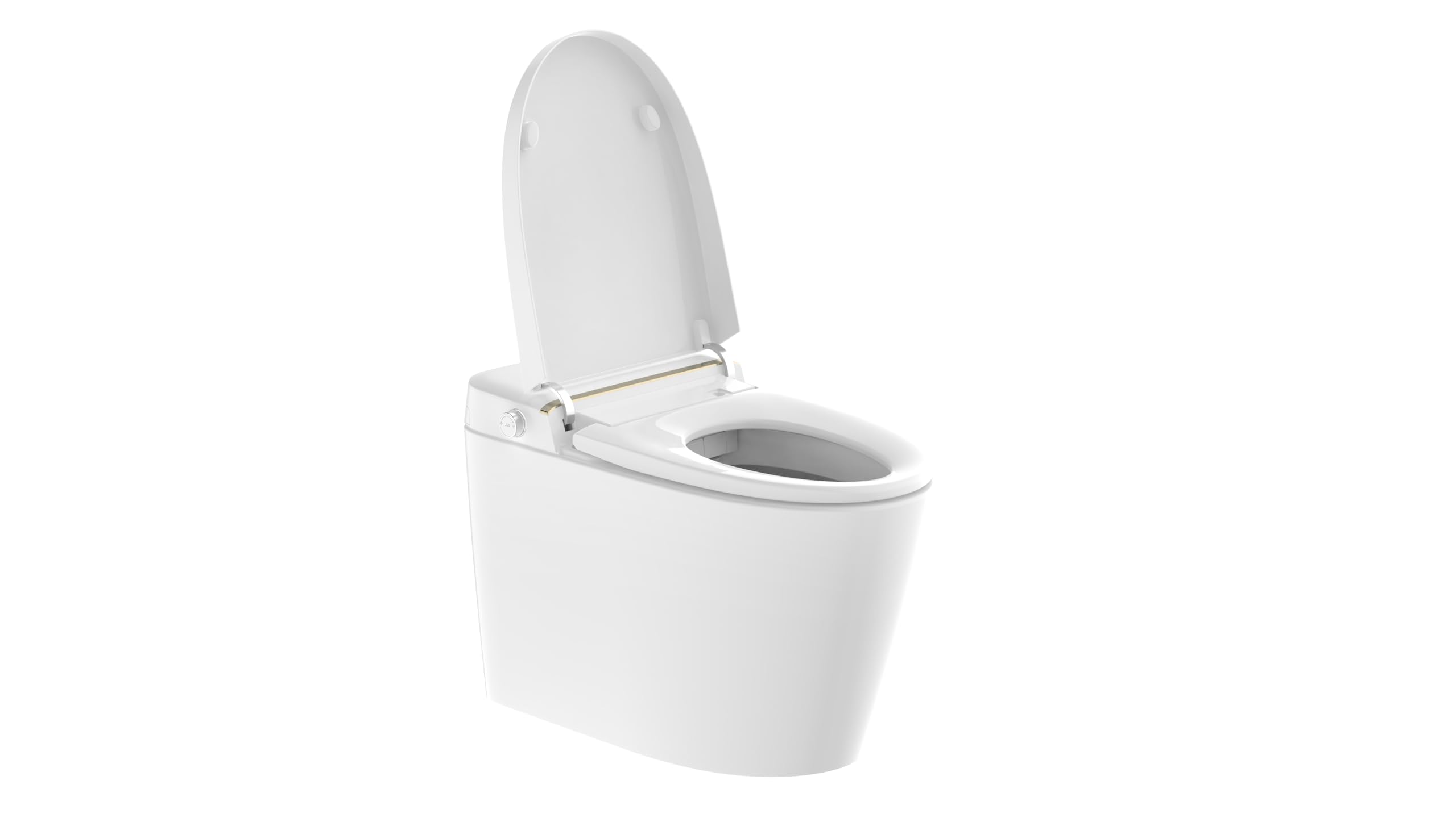 WIIS' IDEA Smart Toilet, Elongated One Piece Bidet Toilet with Bidet Built In, Tankless Smart Bidet Toilet with Auto Open Close, Auto Flush, Foot Sensor, Heated Bidet Seat, LED Display, Night Light