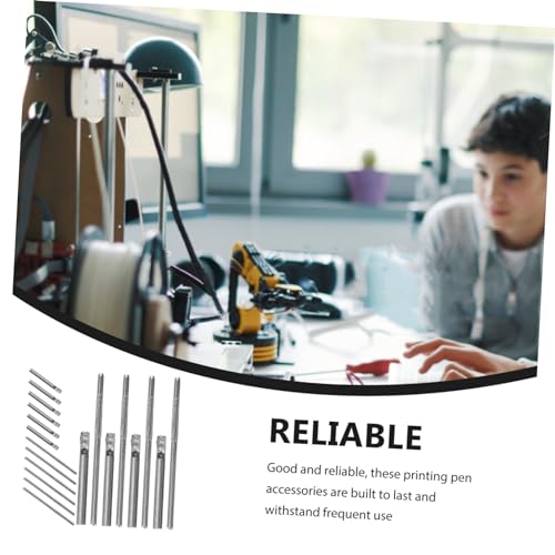 SEWOART 1 Set Printing Pen Accessories 3d Printer 3d Printing Pen Accessory Printer Pen Part Printer Part Replacement Printer Accessory Printing Pen Replacement Needle Part Metal