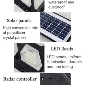 ZXXHNNAIH Solar Street Light Solar Parking Lot Light,with Motion Sensor and Remote Control,IP67 Waterproof,for Basketball Court Parking Lot