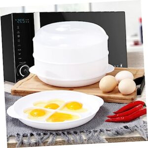 NAMOARLY Microwave Egg Steamer Microwave Egg Cooker Egg Cooker for Microwave Egg Cooker Mold Eggs Egg Cooker Without Shell Poached Egg Holder Steamed Egg Molds Egg Maker Steamed Pp White