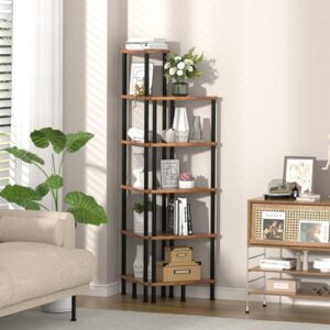 Homedawn 5-Tier Corner Shelf & 5-Tier Ladder Shelf