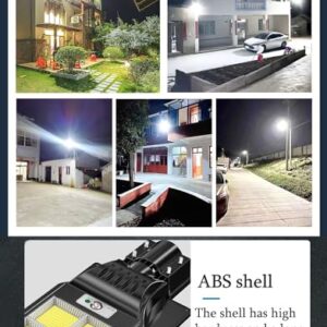 ZXXHNNAIH Solar Street Light IP66 Waterproof Street Solar Light Multiple Lighting Modes, Motion Sensor Wall Lights,for Basketball Court Parking Lot