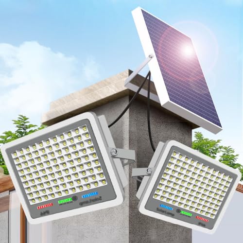 ZXXHNNAIH Solar Street Light IP67 Waterproof Solar Outside Lights, with 32ft Cable,Motion Sensor Dusk to Dawn Easy-to-Install for Barn Yard