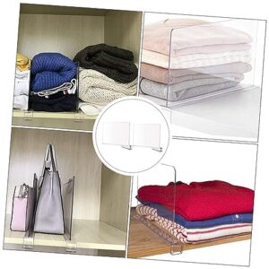 Garneck 2pcs Clothes Board Wardrobe Shelf Dividers Closet Seperators Closet Organizer Dividers Multi-Function Shelf Divider Drawer Dividers Cabinet Supply Wire Shelf Dividers Acrylic