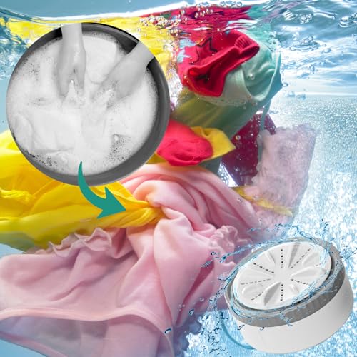 Portable Washing Machine USB Powered Mini Washer Turbine 3 Modes Travel Washing Machine for Business Trip, Home,Apartment, College Rooms, Portable Washing Machine