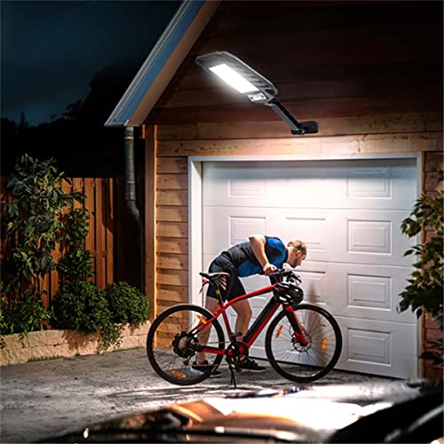 BLHKBAIKB Solar Street Light Outdoor,Dusk to Dawn Motion Sensor with Remote Control 30000 Lumens Solar Outdoor Light IP67 Waterproof,Suitable for Backyard Garden Parking Lot Etc