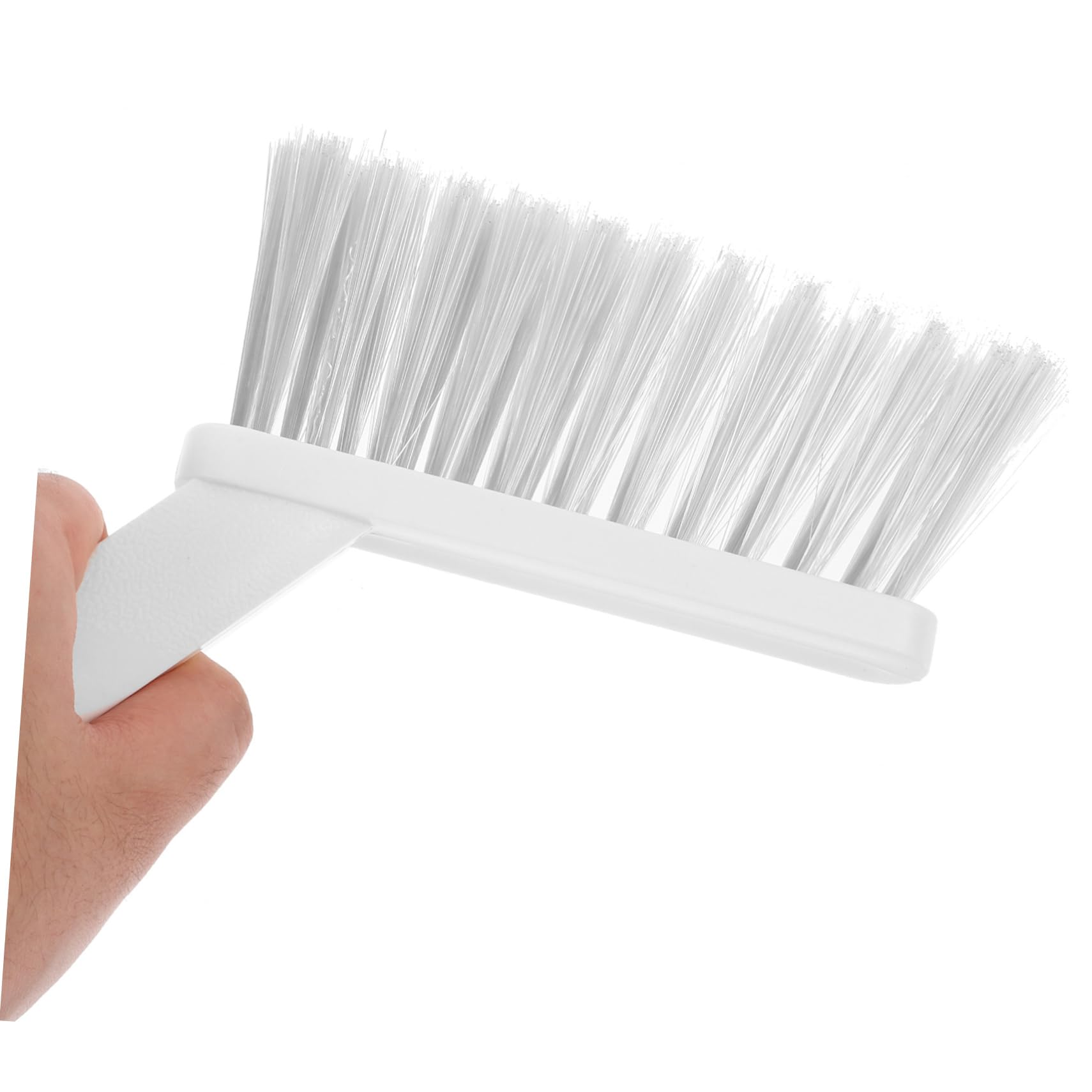 HAPINARY 1 Set Mini Table Broom Mini Cleaning Tool Desktop Waste Cleaning Tool Whisk Broom Small Household Dust Pan Cartoon Broom Portable Mini Dustpan Keyboard Dust Remover White Plastic