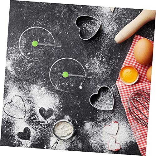 PRETYZOOM 10pcs Omelet DIY Egg Tartlet Egg Frying Egg for Frying Pie Round Cake Cake Baking Pancakes Egg Cooker Ring Multi Non Stick Frying Pans Egg Shaper