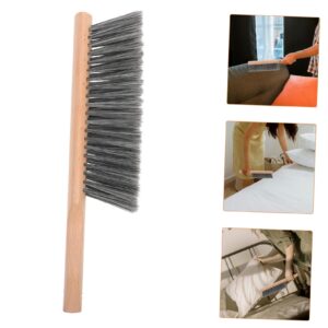 Hohopeti Long Handle Bed Brush Window Electric Scrubber Household Brush Cleaning Scrub Brushes Damp Electric Scrubbing Brush Silicon Broom with Dustpan Sweeper Kitchen Wood