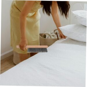 Hohopeti Long Handle Bed Brush Window Electric Scrubber Household Brush Cleaning Scrub Brushes Damp Electric Scrubbing Brush Silicon Broom with Dustpan Sweeper Kitchen Wood