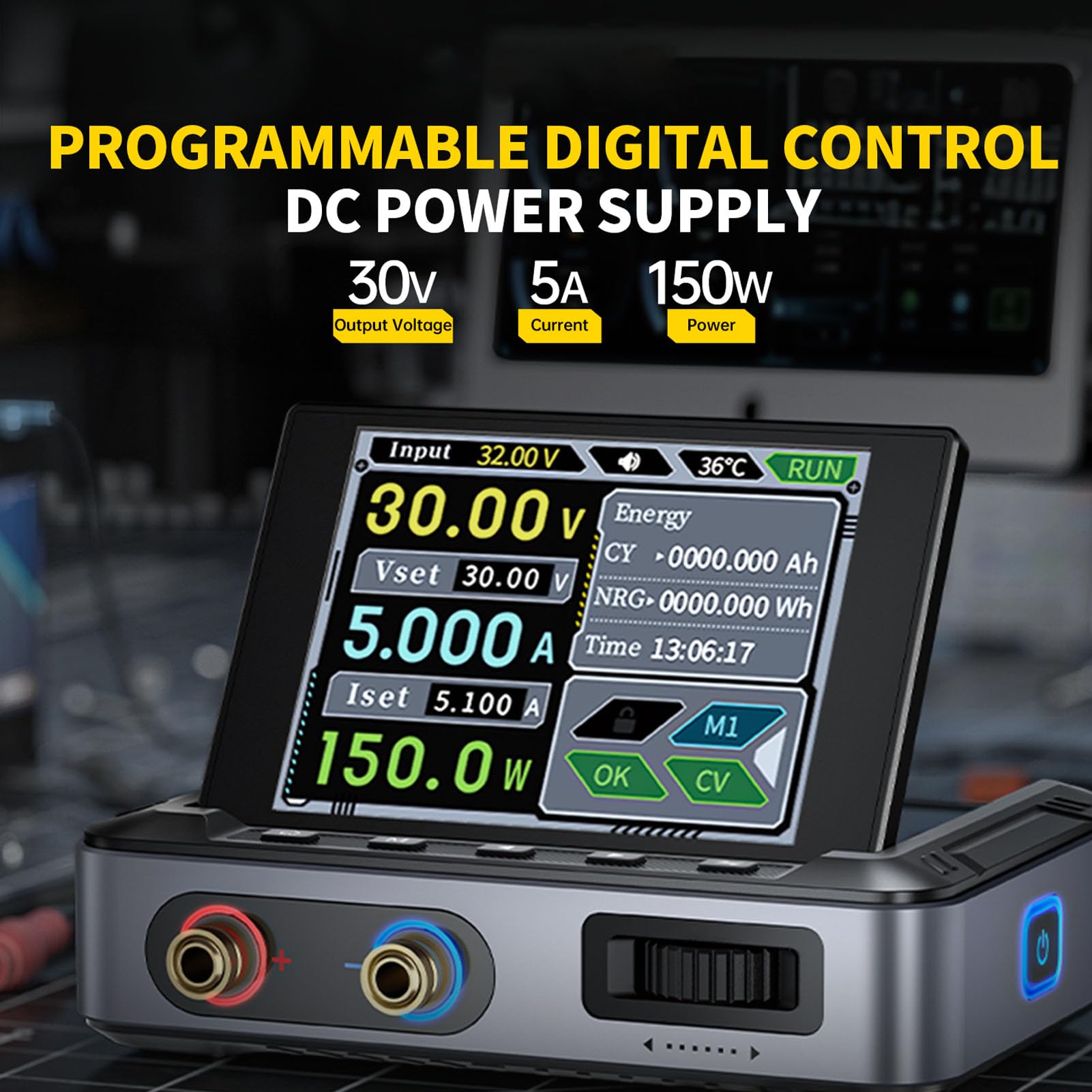 DPS 150 CNC DC Power Supply - 30V, 5A, 150W with Digital Display, Adjustable and Portable Variable Regulated DC Power Supply