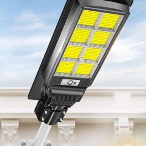 ZXXHNNAIH Solar Street Light Solar Motion Sensor Outdoor Lights, Solar Street Light IP66 Waterproof for Basketball Court Garage Camping