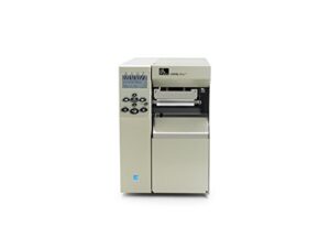 zebra technologies 105slplus thermal transfer printer - monochrome - desktop - label print / 12.01 in/s mono - 203 dpi - fast ethernet - usb - lcd / 102-801-00200 / (renewed)