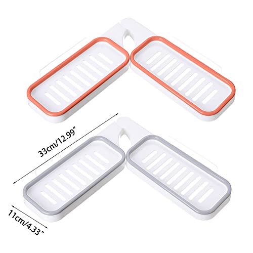 Aurgiarme Bathroom Corner Shelf Holder Wall Mounted Organization Rack Supplies for Face Cream Shampoo Accessory