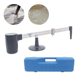 Mud Hydrometer with Double Scales, Mud Scale Liquid Densimeter Hydrometer with Toolbox, Portable Mud Hydrometer for Road Construction Sites, Bridges, Mixing Stations, Laboratories