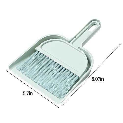 Broom with Dustpan Combo Set Plastic Mini Besom and Dustpan,Mini Cleaning Brush with Dustpan Set Desktop Cleaning Accessories Broom Set Dust Pan and Broom Set Small Broom Dust Broom