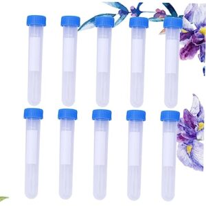 Hohopeti 10 Pcs Bottles for Needles Storage Container with Lid Clear Container Compartmentalized Storage Containers Craft Storage Containers Sewing Needles Container Bead Kit Bead Container