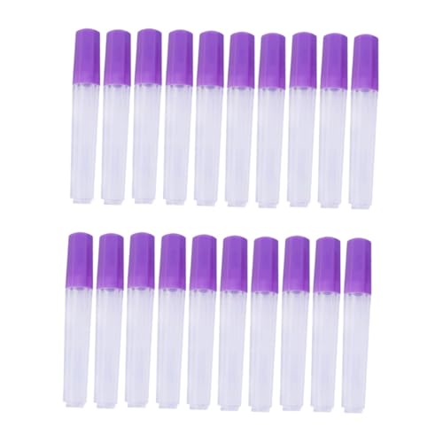 Gogogmee 20 Pcs Tube Bead Storage Containers Storage Containers for Beads Transparent Holder Jewelry Storage Container Knitting Case Tube Pin Storage Tube