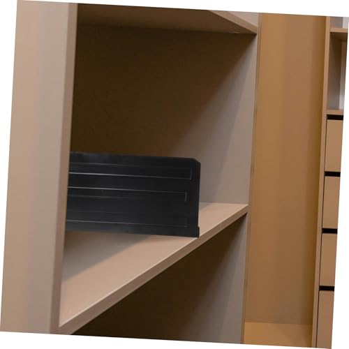 Parliky Partition Plate Storage Bin Divider Purse Bag Divider Closet Divider Purses Separators Cabinet Divider Purse Separator Firm Divider Shelf Retail Shelving Bin Dividers Plastic Black