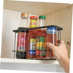 HOLIDYOYO Bathroom Shelf Underwire Wire Storage Baskets Kitchen Counter Hooks Accessories Rustproof Wire Basket Closet Organizer Bins Pickle Crock Tank Shower Stall Bathroom Organizer Black