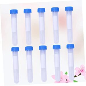 Hohopeti 10 Pcs Bottles for Needles Storage Container with Lid Clear Container Compartmentalized Storage Containers Craft Storage Containers Sewing Needles Container Bead Kit Bead Container