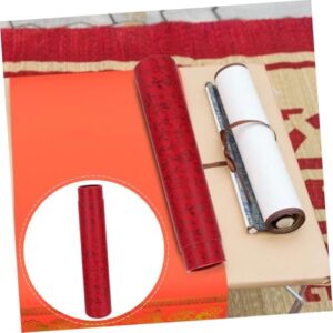 FRCOLOR 2pcs Box Calligraphy and Painting Box Painting Scroll Tube Picture Scroll Containers Calligraphy Art Scroll Holder Durable Calligraphy Holder Poster Tube Red Paper