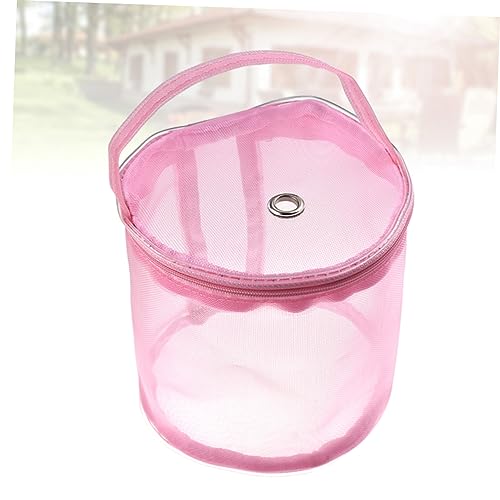 PLAFOPE 2pcs Yarn Ball Storage Crochet Needles for Yarn Crochet Storage Bag Crochet Yarn Storage Knitting Bag Woolen Yarn Storage Bucket Pink