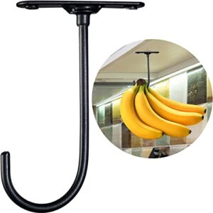 Aurgiarme Banana Holder Hook Keep Bananas Under Cabinet Hook Bananas Hanger for Kitchen Items Home Utensils Towel Storage