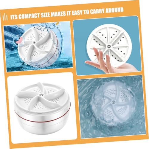 CORHAD 5pcs Mini Washing Machine Mini Dishwasher for Sink Portable Washer Mini Lavadora Mini Washer Foot Powered Washing Machine Sink Washing Machine Tiny Washing Machine White Plastic