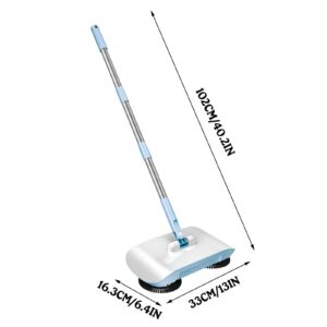 Broom with Dustpan Combo Set Hand Push Sweeper Household Lazy Three-in-one Suction Sweeper Cleaning Machine Floor Stall Broom Set Dust Pan and Broom Set Small Broom Dust Broom Cleaning Tools