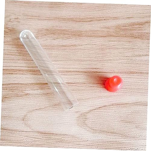 CORHAD 10 Pcs Needle Organizer Craft Storage Containers Clear Jar Bottles for Needles Storage Sewing Needle Case Tube Gummy Container with Lid Transparent Dispenser Test Tubes with Lids