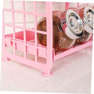 FUNOMOCYA 2pcs Storage Rack Storage Shelf Desktop Organizer Rack Kitchen Draining Shelf Storage Shelves Vegetables Rack Fruit Shelf