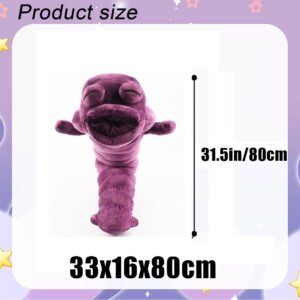 IHEDEN Toji Worm Plush Cosplay Fushiguro Plush Toy 31.5 inch Stuffed Animal Doll Plush Pillow Ugly Bug Plush Doll for Boys Girls Fans Anime Lovers Halloween Christmas Birthday Gifts,Purple 80cm