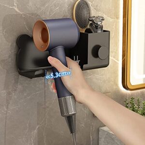 Aurgiarme Wall Hair Dryer Holder Dryer Toilet Dryer Stand Cartoon Hairdryer Blower Shelf Bathroom Access