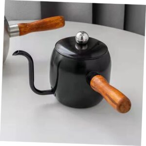 Unomor Coffee Pot Drip Coffee Gongfu Teapot Vinegar -neck Tea Kettle Coffee Dripper Home Espresso Machine Small Kettle Water Kettle Coffee Stainless Steel Black