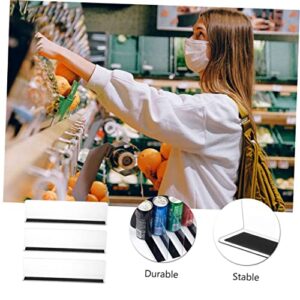 PRETYZOOM 5pcs Shelf Baffle Store Goods Separator Shelf Divider Classification Baffles Shelf Spacers Snacks Divider Supermarket Organization Racks Store Storage Racks Shelves Magnetic Stripe