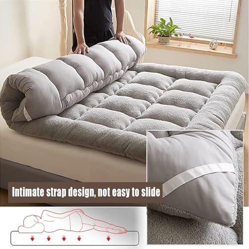 Extra Thick Futon Mattress Traditional,Thicken Tatami Mat Sleeping Pad Foldable Roll Up Mattress Dormitory Mattress Pad Floor Lounger Pillow Bed(A3,180x200cm)