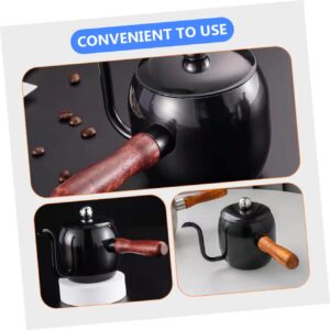 Unomor Coffee Pot Drip Coffee Gongfu Teapot Vinegar -neck Tea Kettle Coffee Dripper Home Espresso Machine Small Kettle Water Kettle Coffee Stainless Steel Black