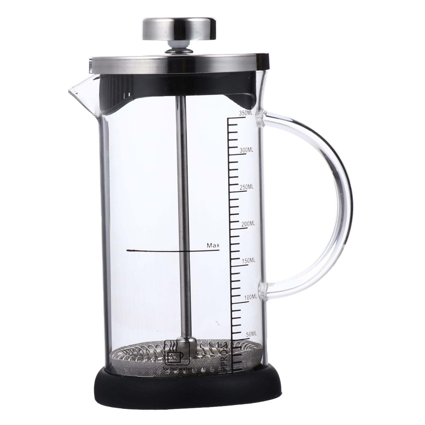 GRIRIW 1pc Coffee Press Stainless Coffee Maker Teapot for Coffee Espresso Portable Coffee Maker Travel Tea Kettle Manual Coffee Maker Coffee Teapot Coffee Pot Glass