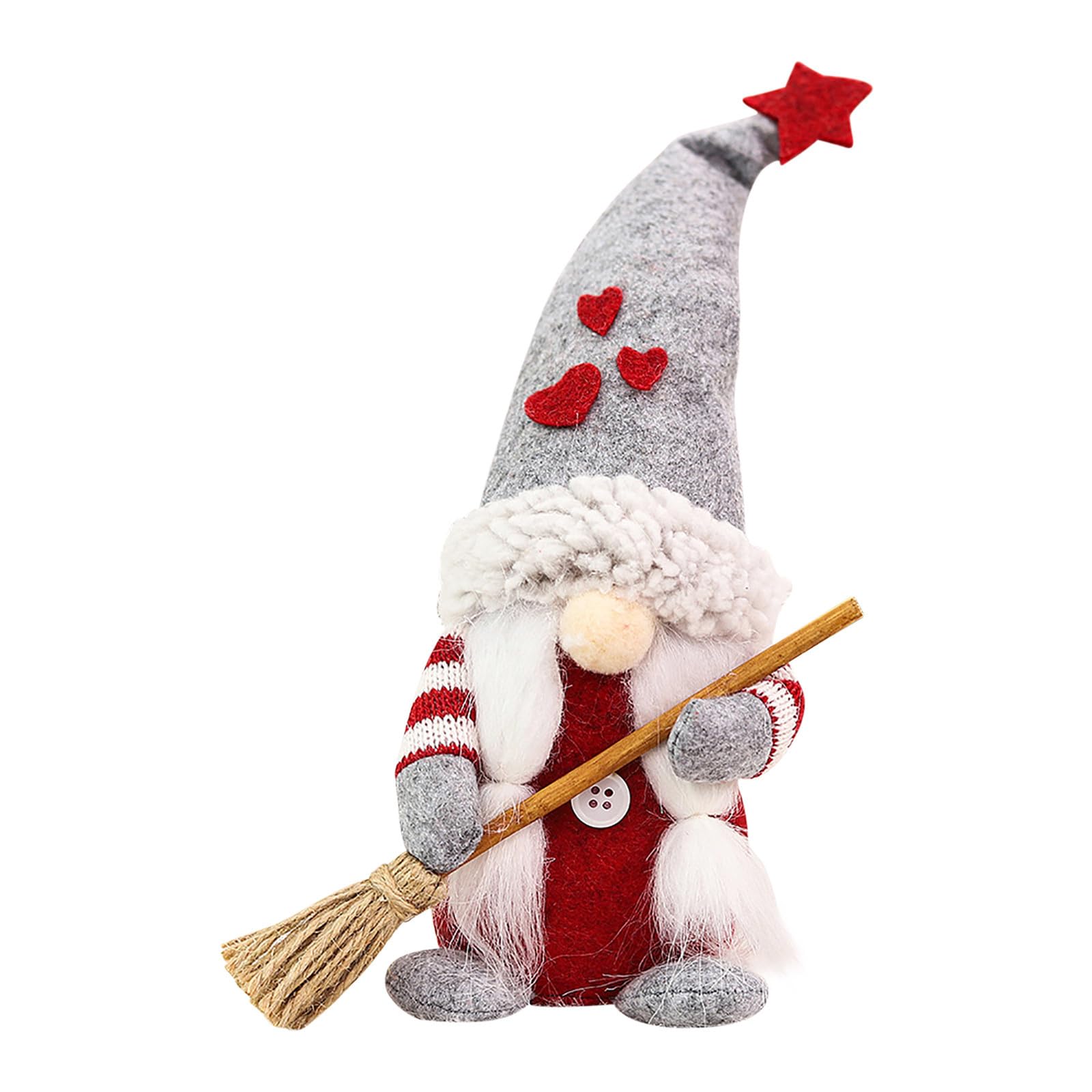 Broom with Dustpan Combo Set Christmas Decorations Home Dolls Decorative Dolls Ornaments Couple Dolls Faceless Dolls Broom Set Dust Pan and Broom Set Small Broom Dust Broom Household Cleaning Tools