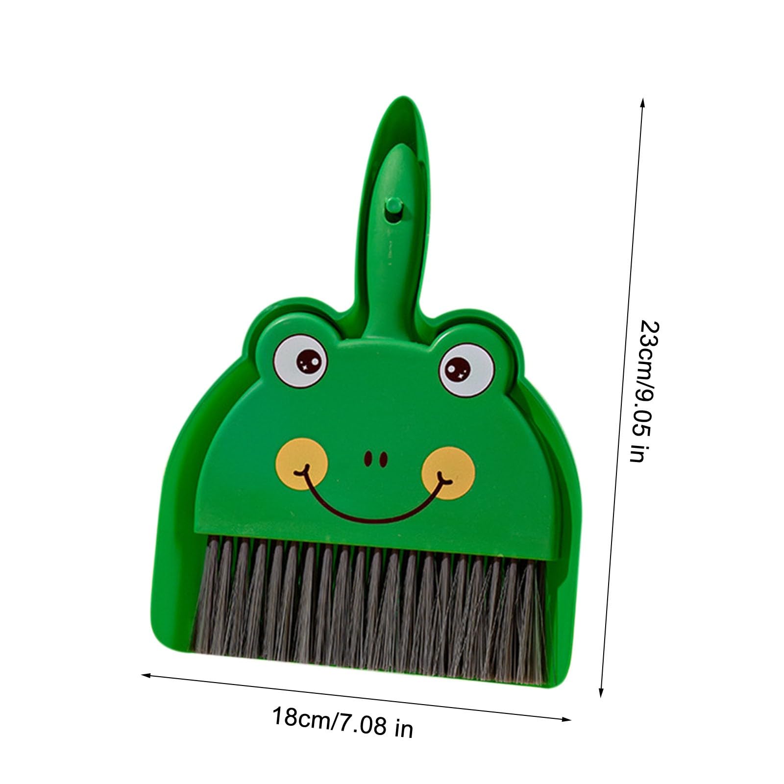 Broom with Dustpan Combo Set Frogs Besoms and Dustpan Set for Household Desktop Cleaning Desk Sweeping Garbage Shovel Pet Children's Mini Besoms Broom Set Dust Pan and Broom Set