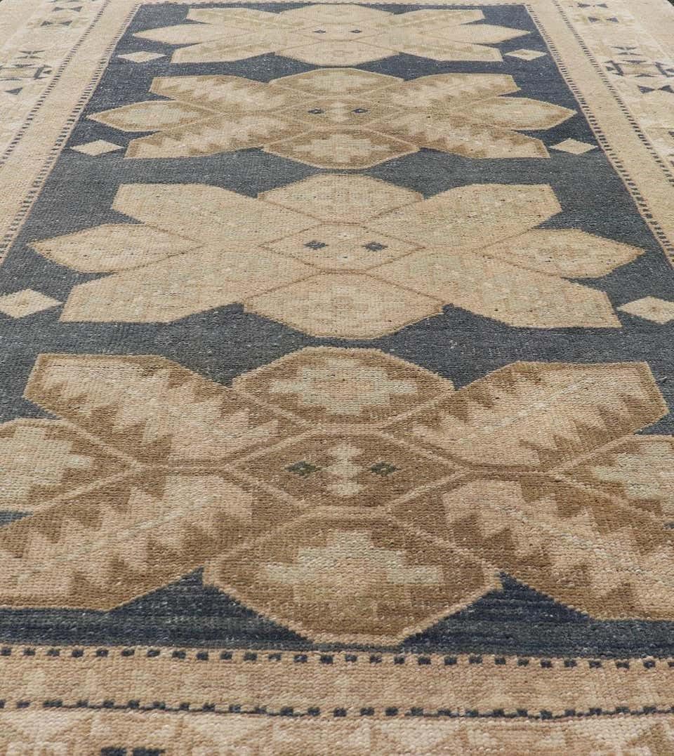 8x10 Beige Oushak Knotted Carpet Hand Made Rug