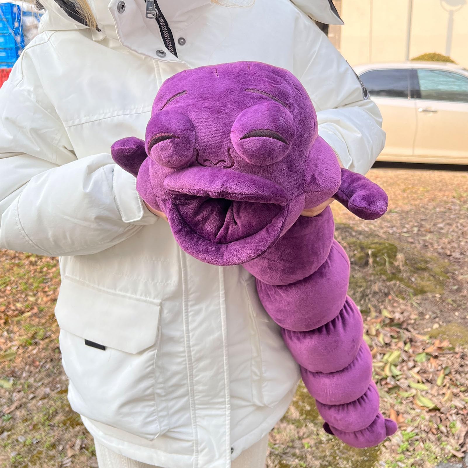 IHEDEN Toji Worm Plush Cosplay Fushiguro Plush Toy 31.5 inch Stuffed Animal Doll Plush Pillow Ugly Bug Plush Doll for Boys Girls Fans Anime Lovers Halloween Christmas Birthday Gifts,Purple 80cm