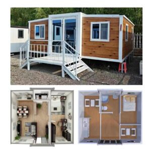 20Ft 30ft Expandable Container House Folding Container Houses Tiny Homes with 2 Bedroom