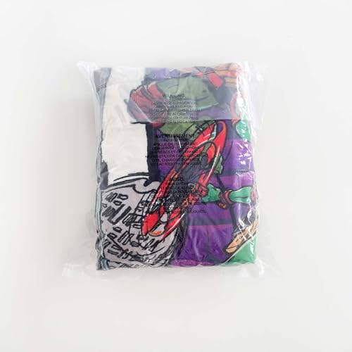 Northwest Teenage Mutant Ninja Turtles Silk Touch Sherpa Throw Blanket, 40" x 50", Turtle Terror